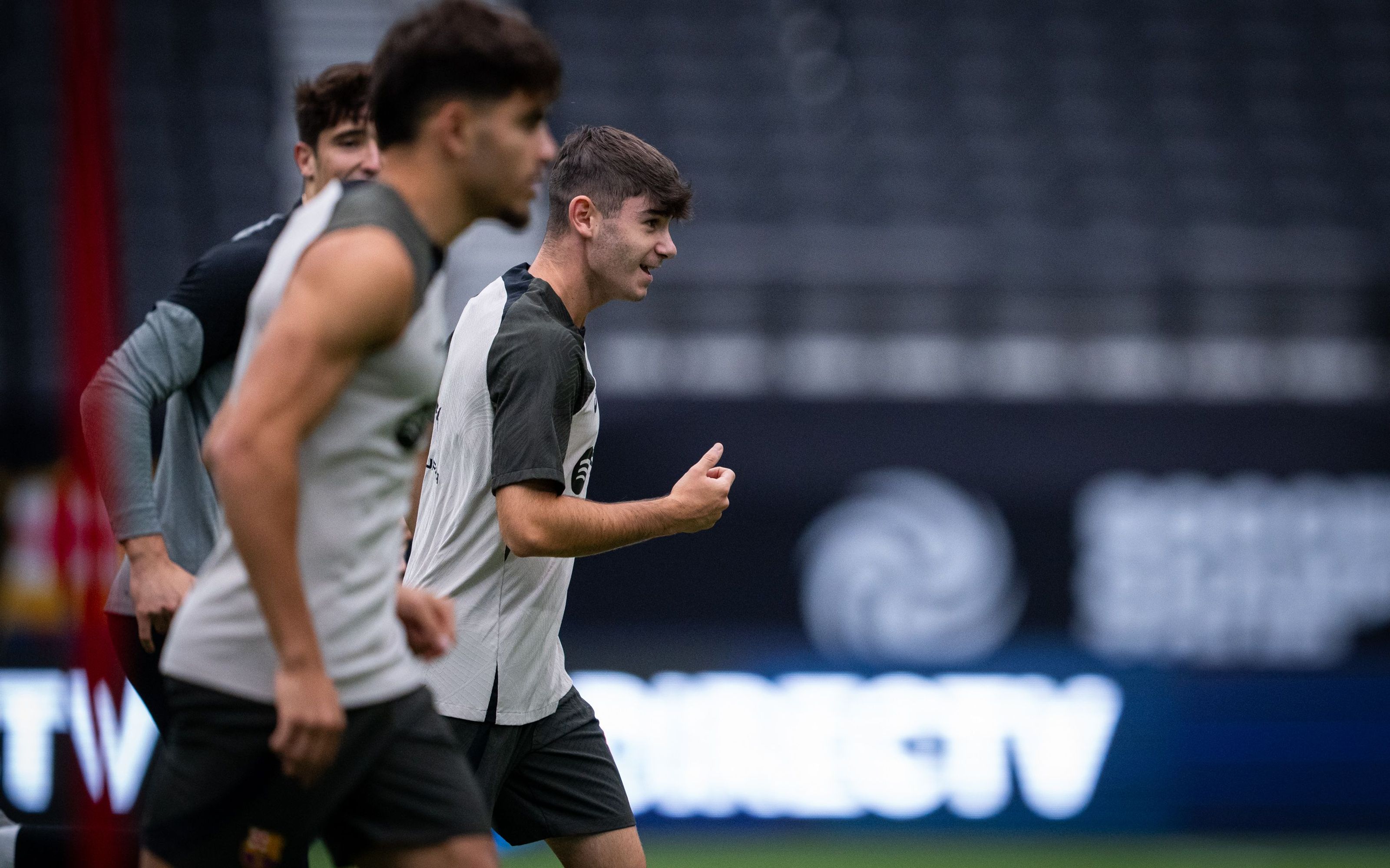 Final training session of the tour