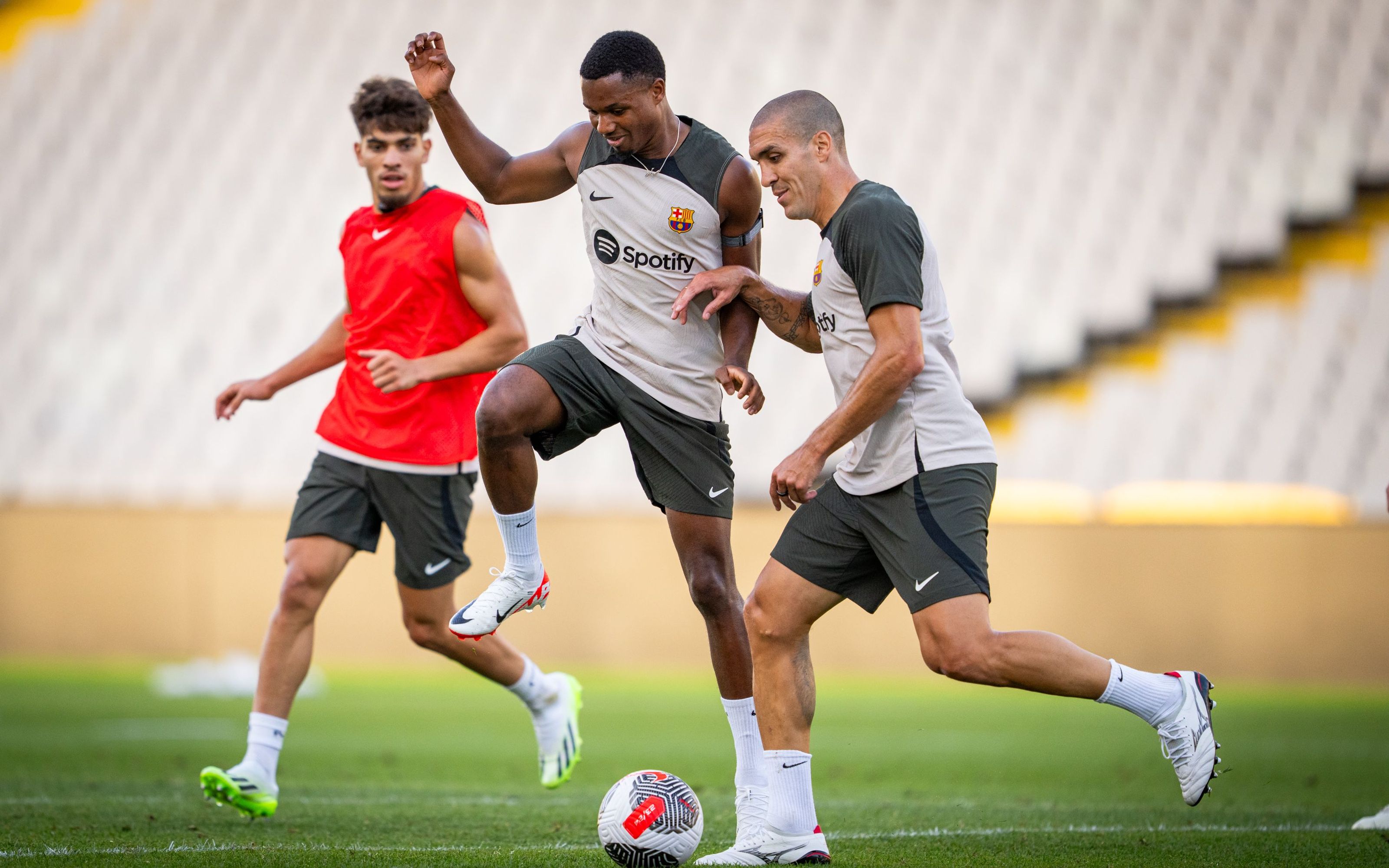 Training session at Montjuïc