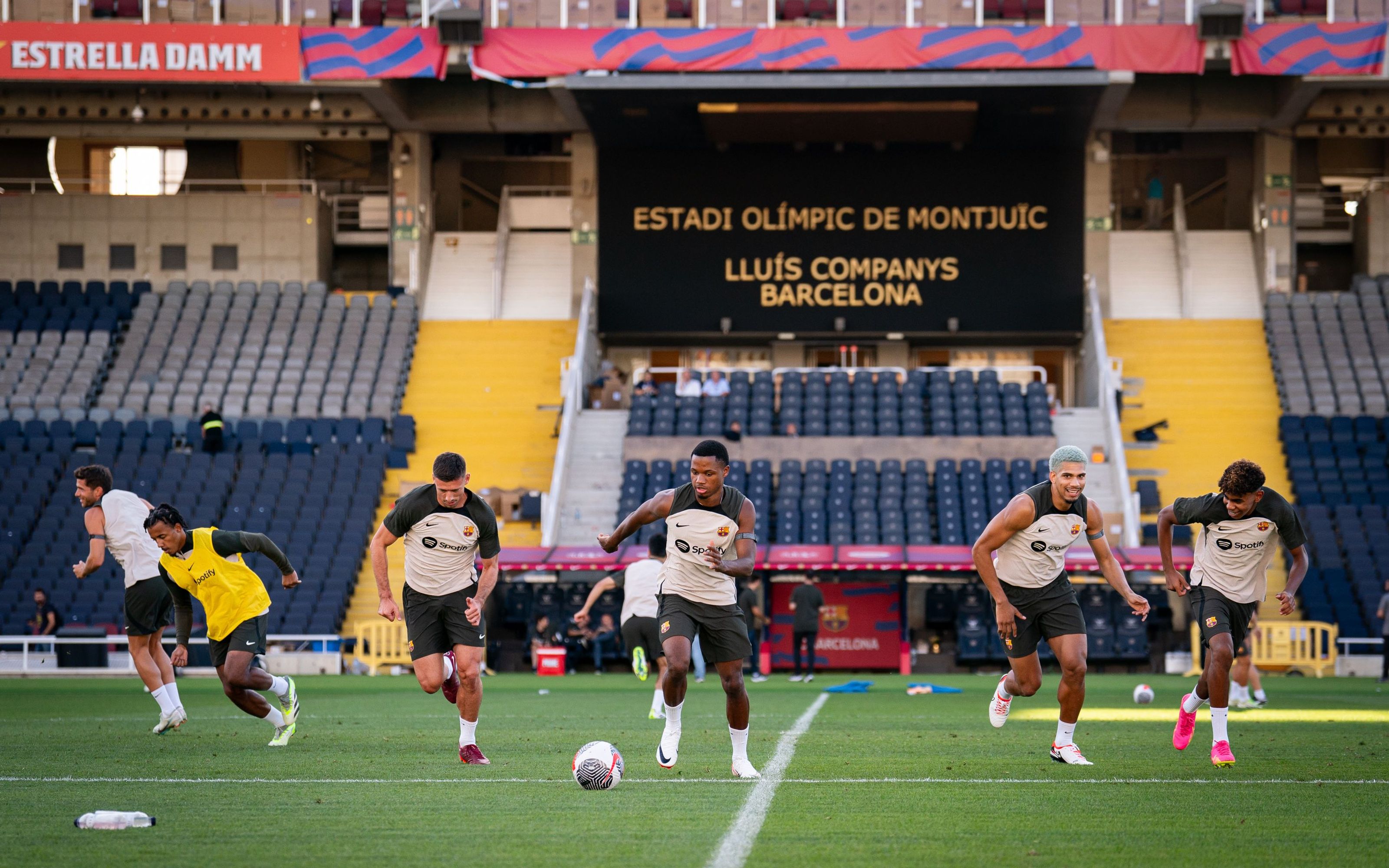 Training session at Montjuïc
