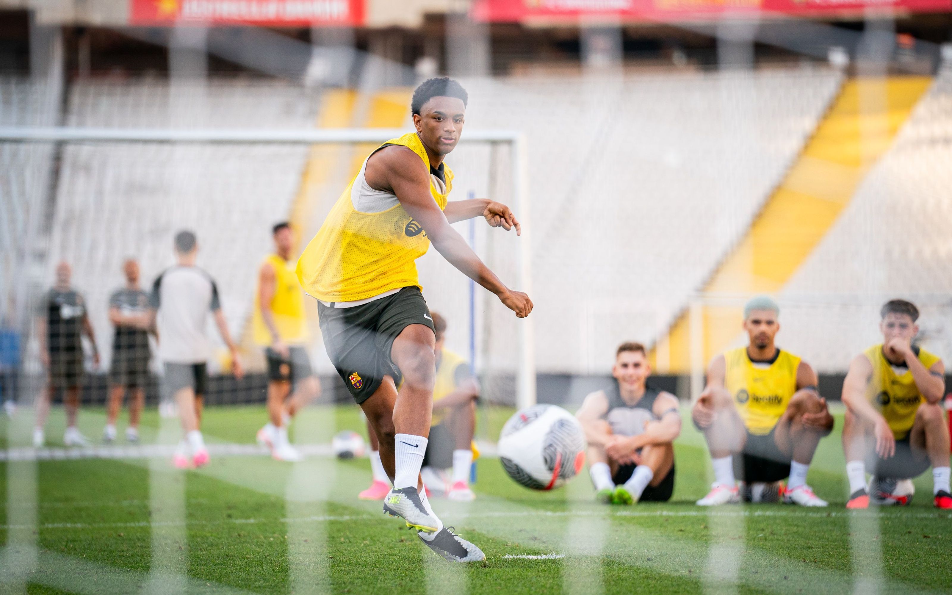 Training session at Montjuïc