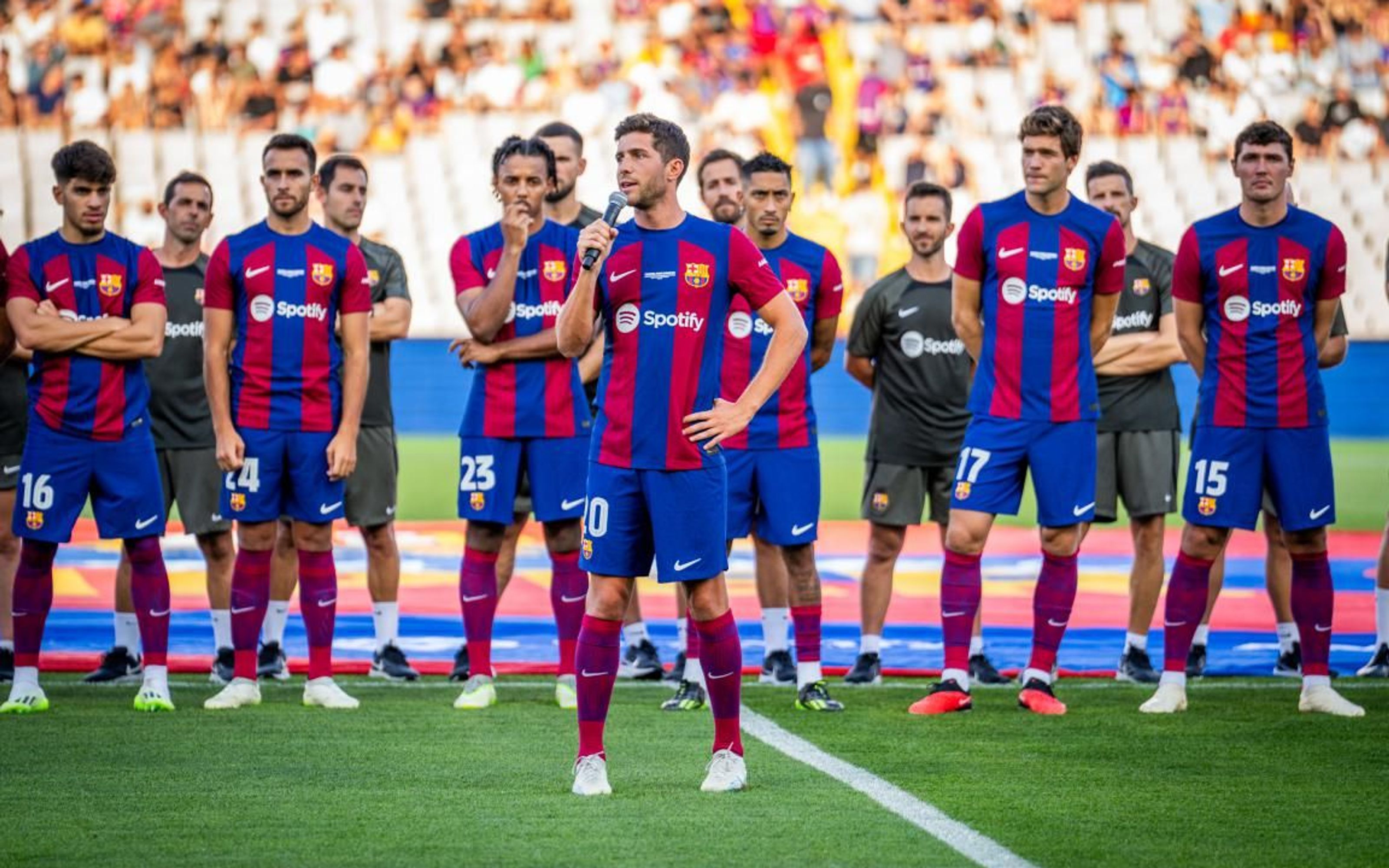 FC Barcelona official presentation in pictures