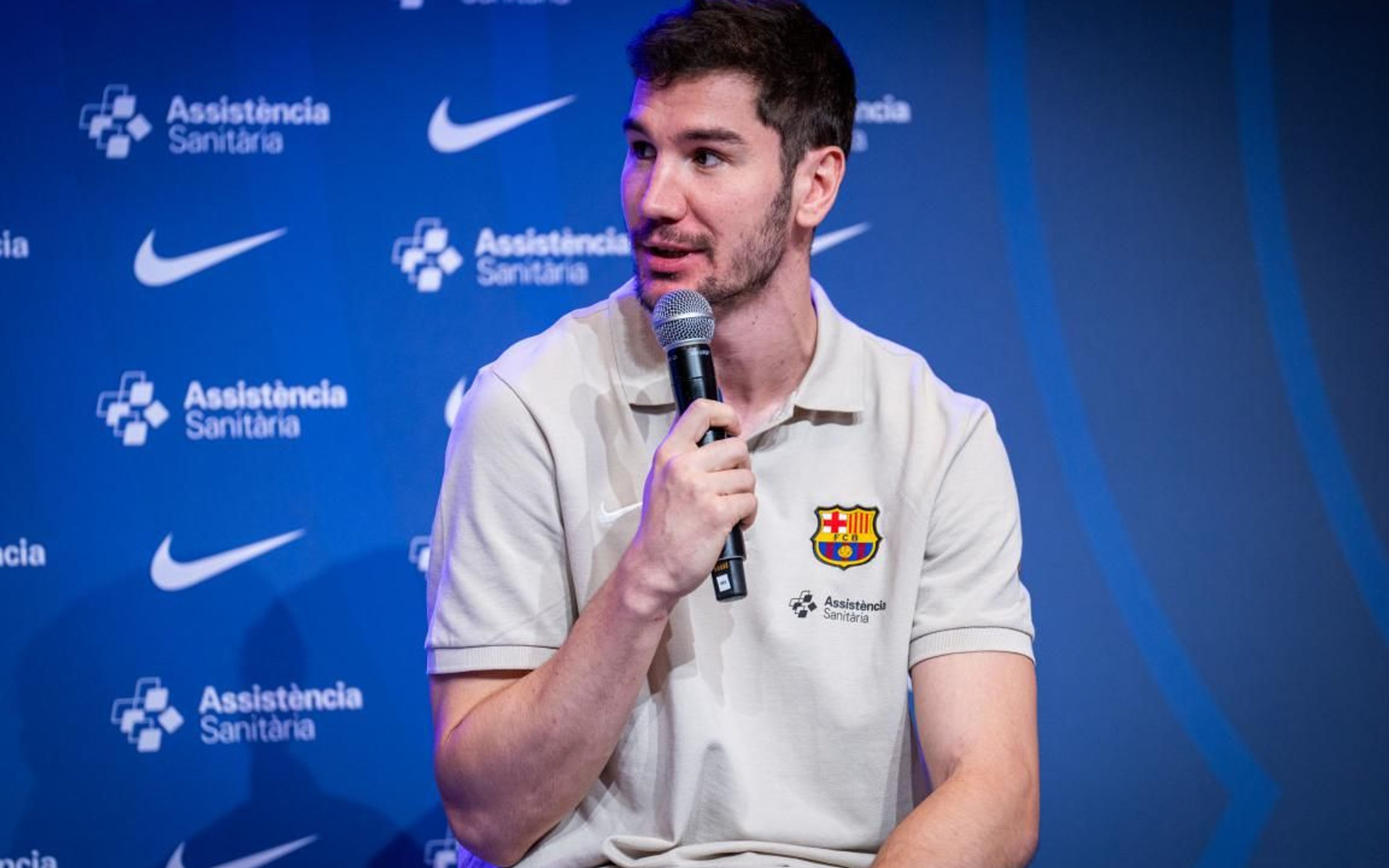 Presentation of the four new Barça basketball signings