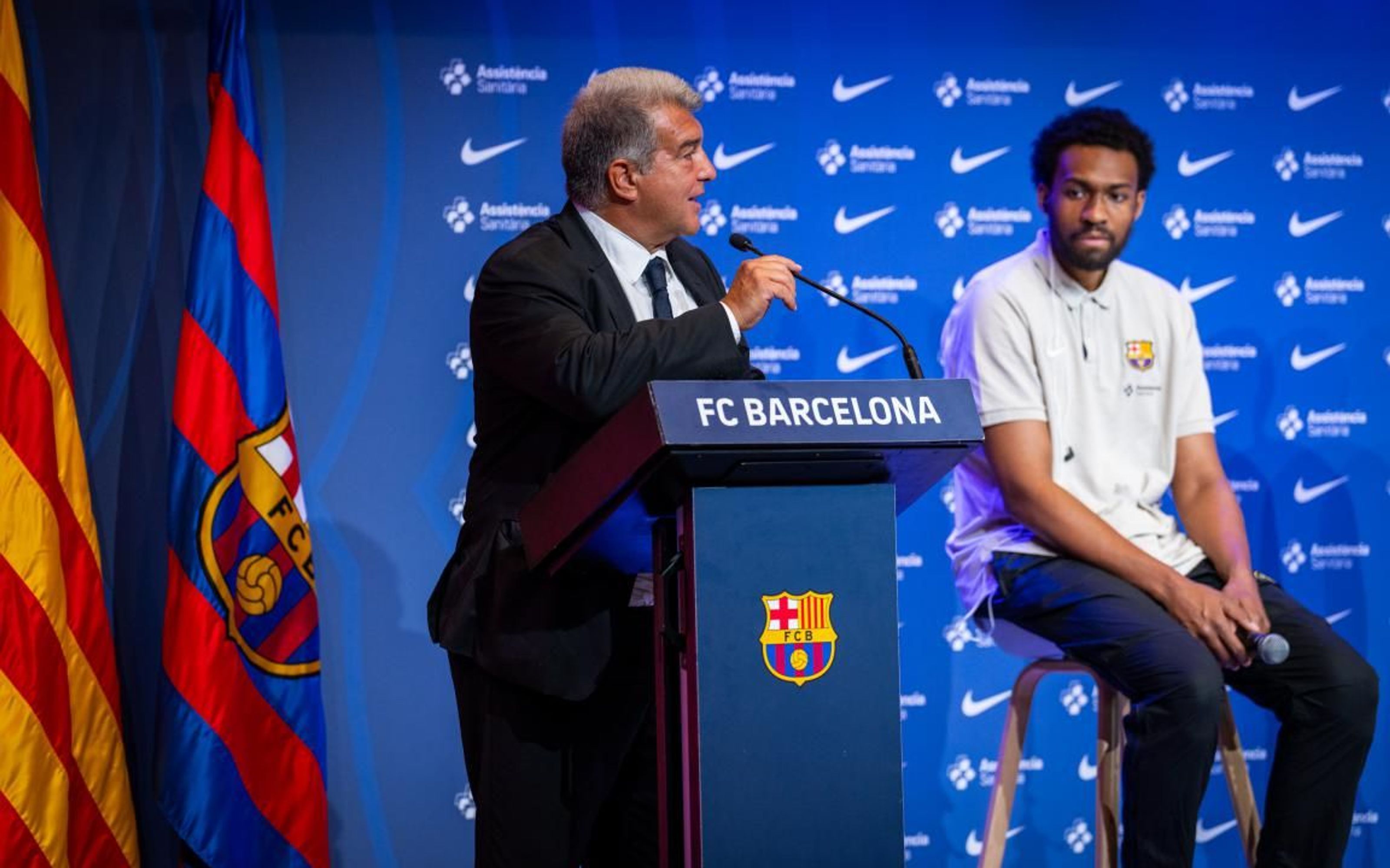 Presentation of the four new Barça basketball signings