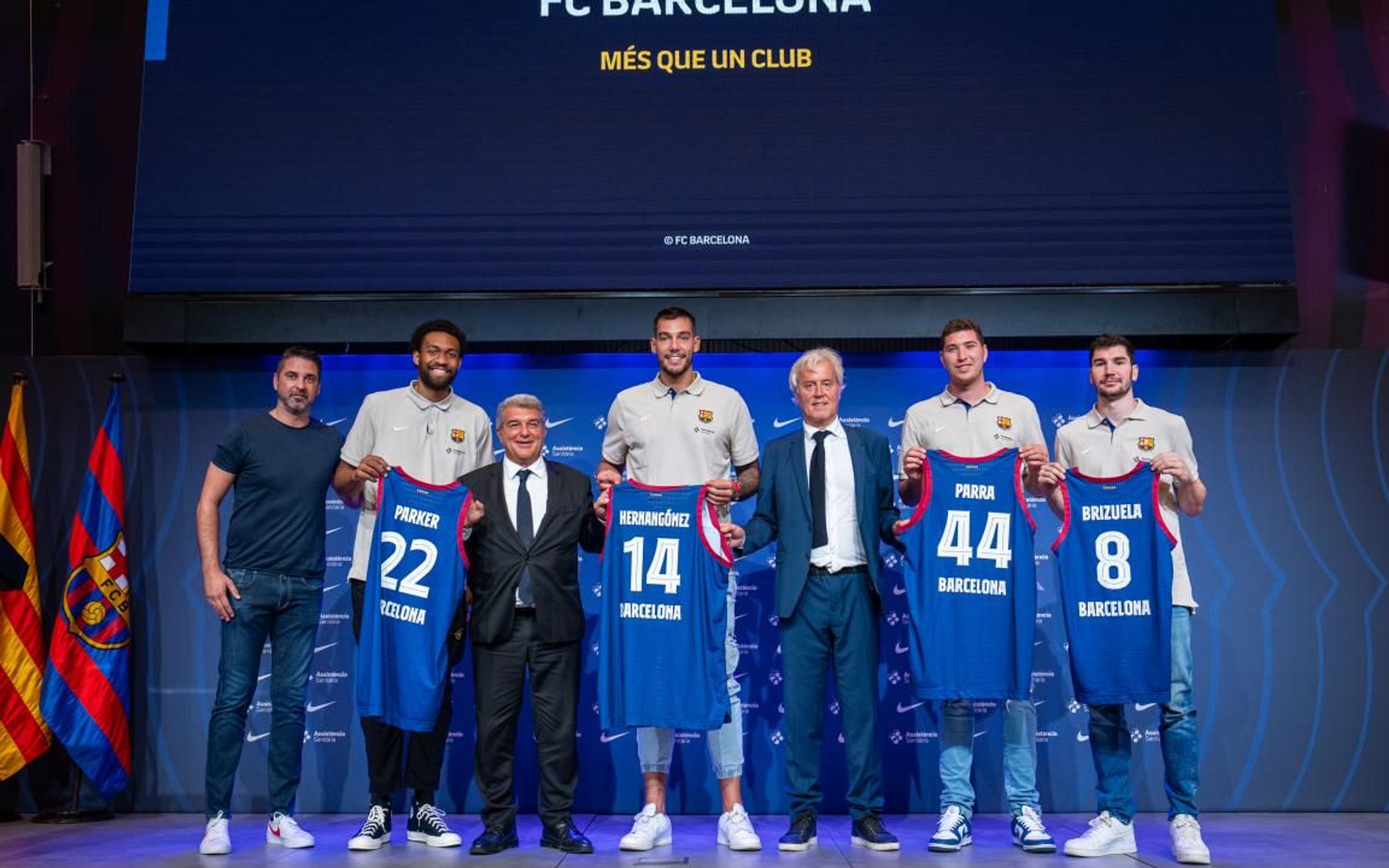 Presentation of the four new Barça basketball signings