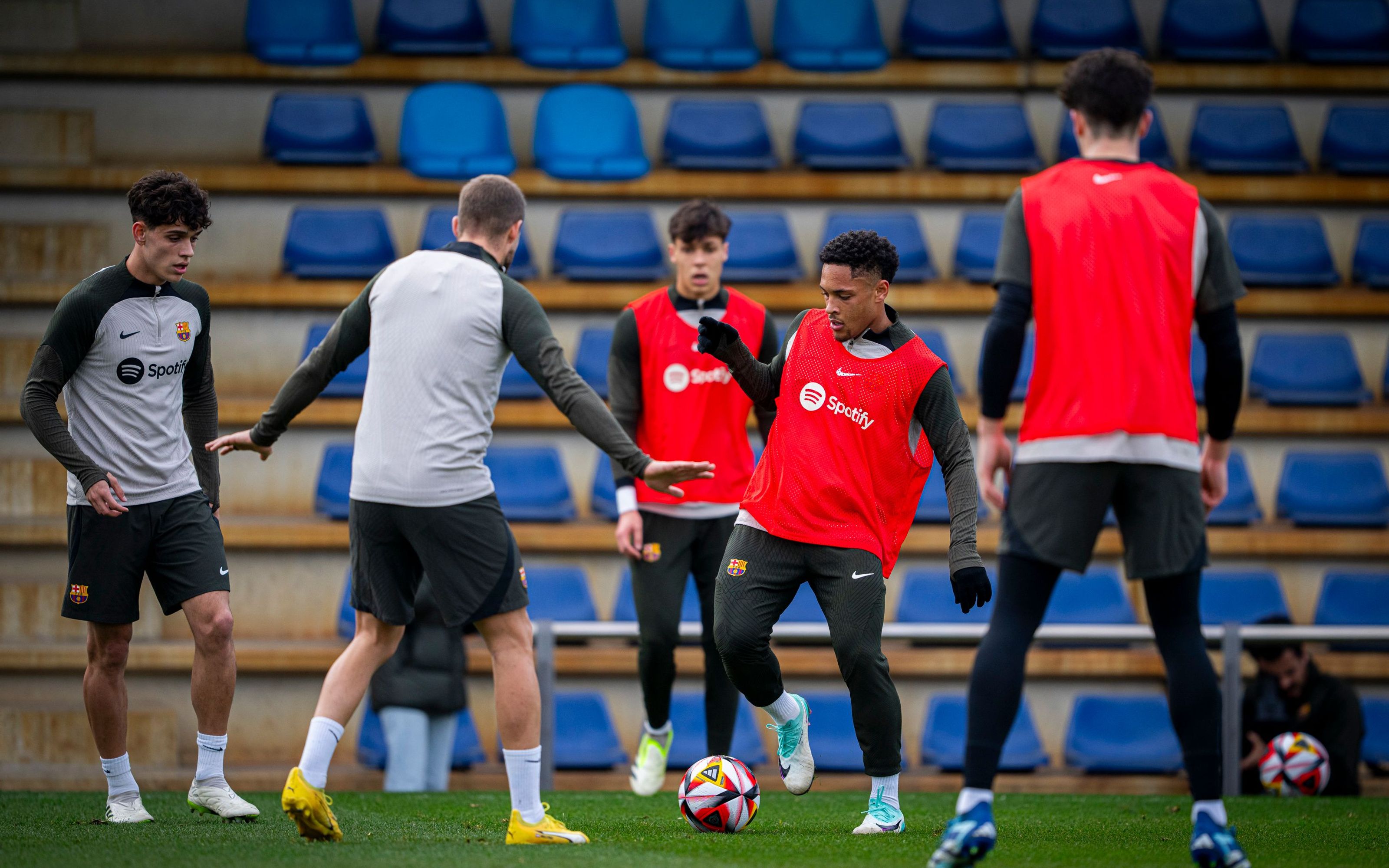 Training after the Las Palmas win