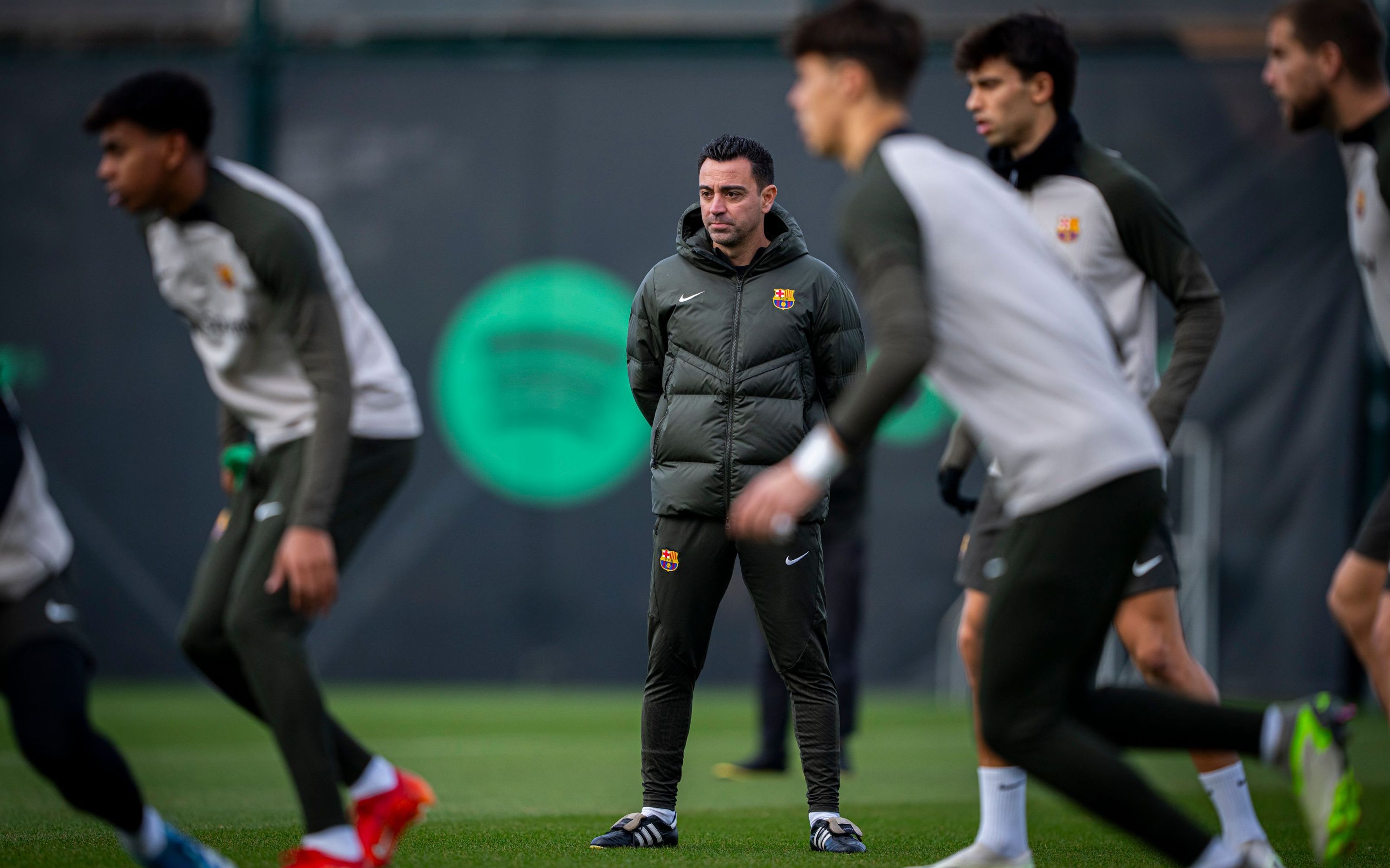 Training after the Las Palmas win