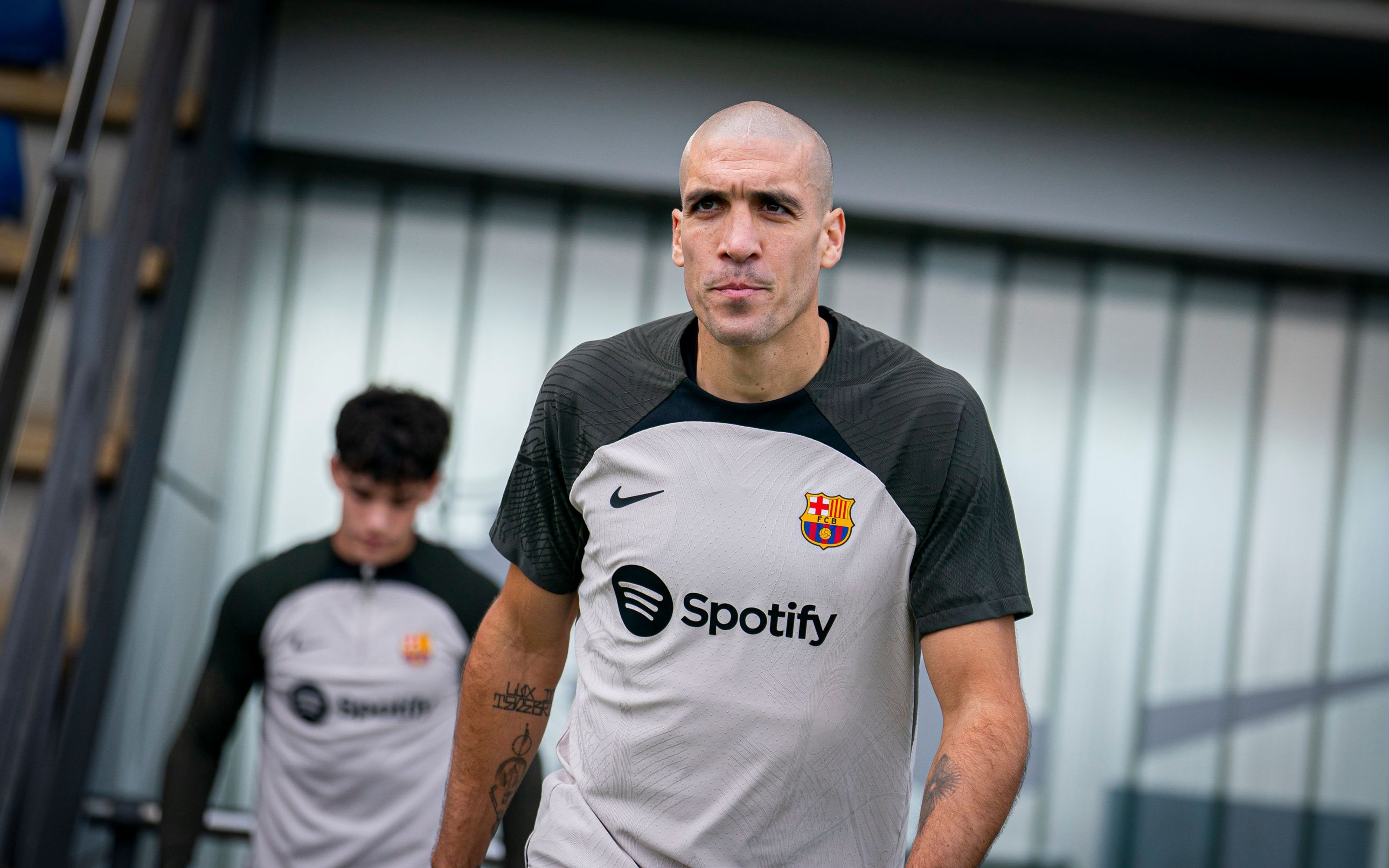 Entrenament l'endemà de guanyar a Las Palmas