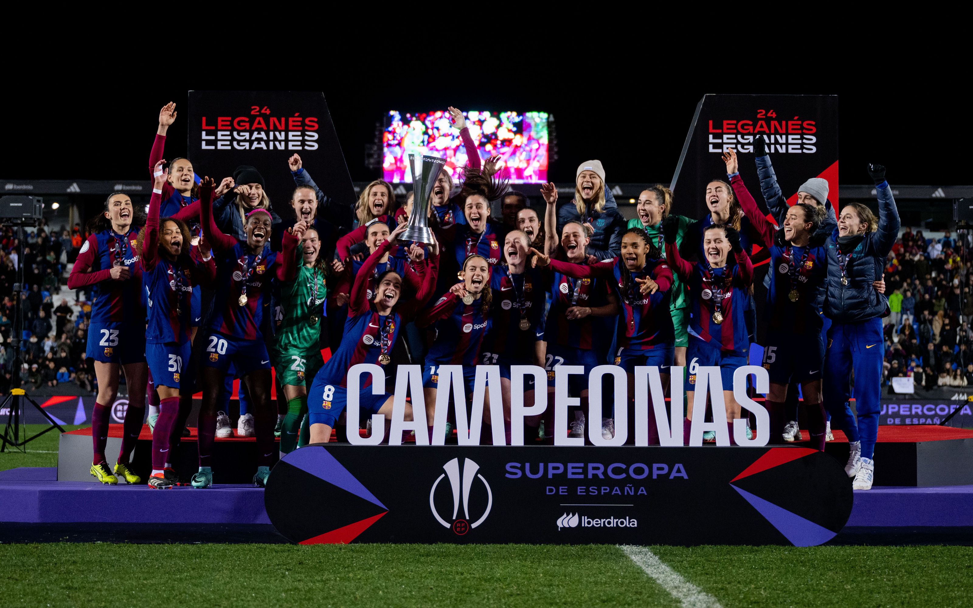 The Spanish Super Champions' celebrations in photos