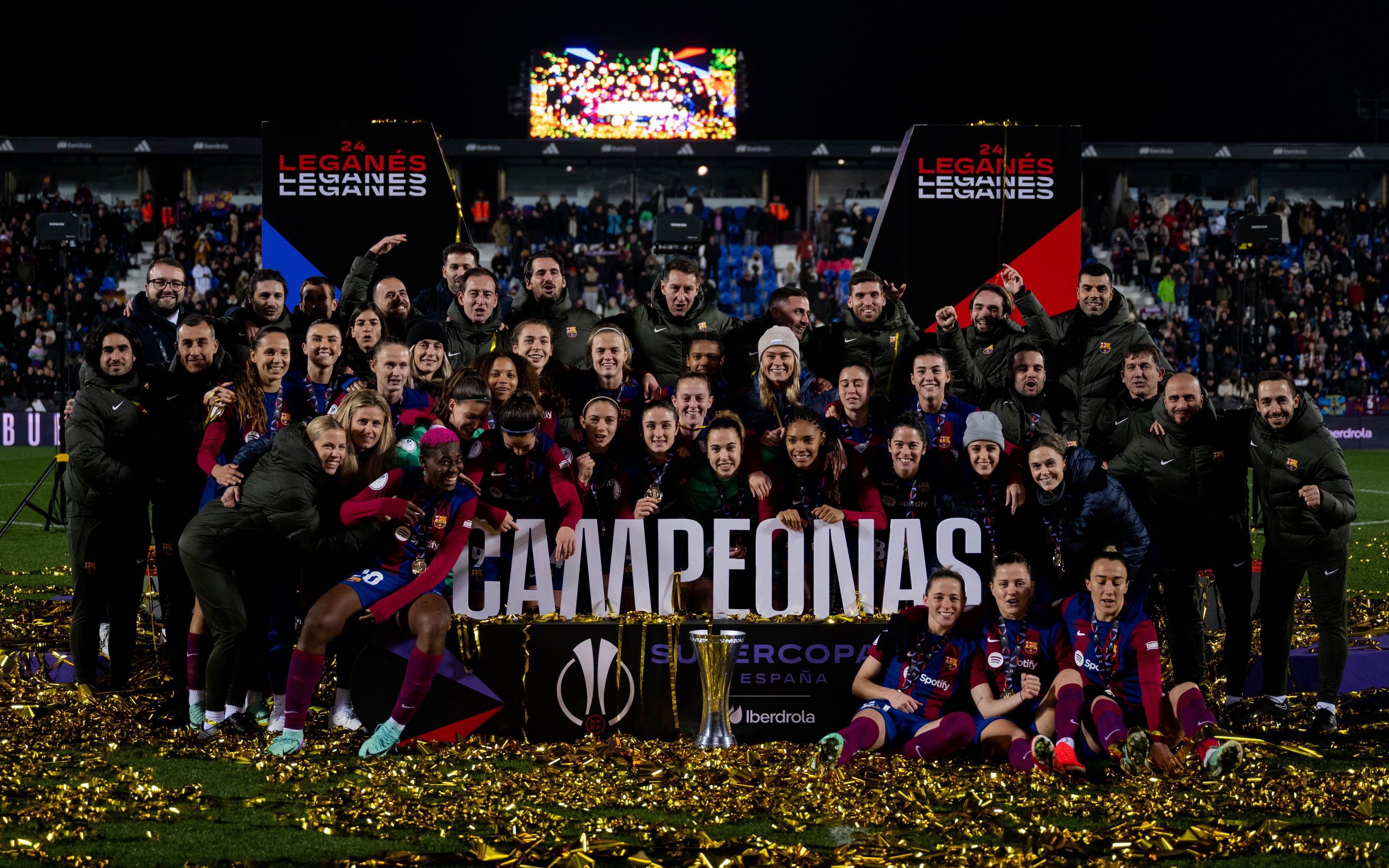 The Spanish Super Champions' celebrations in photos
