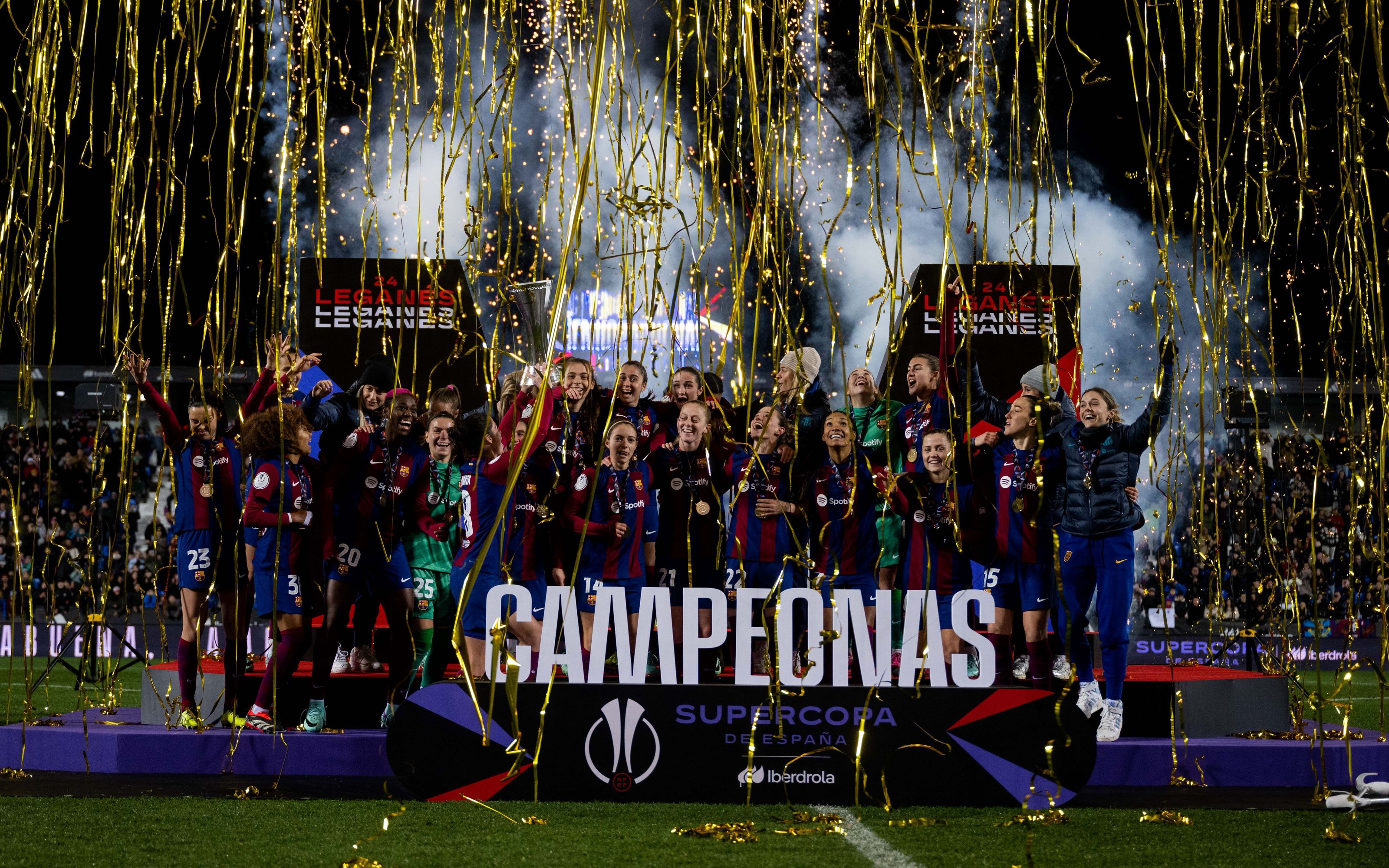 The Spanish Super Champions' celebrations in photos