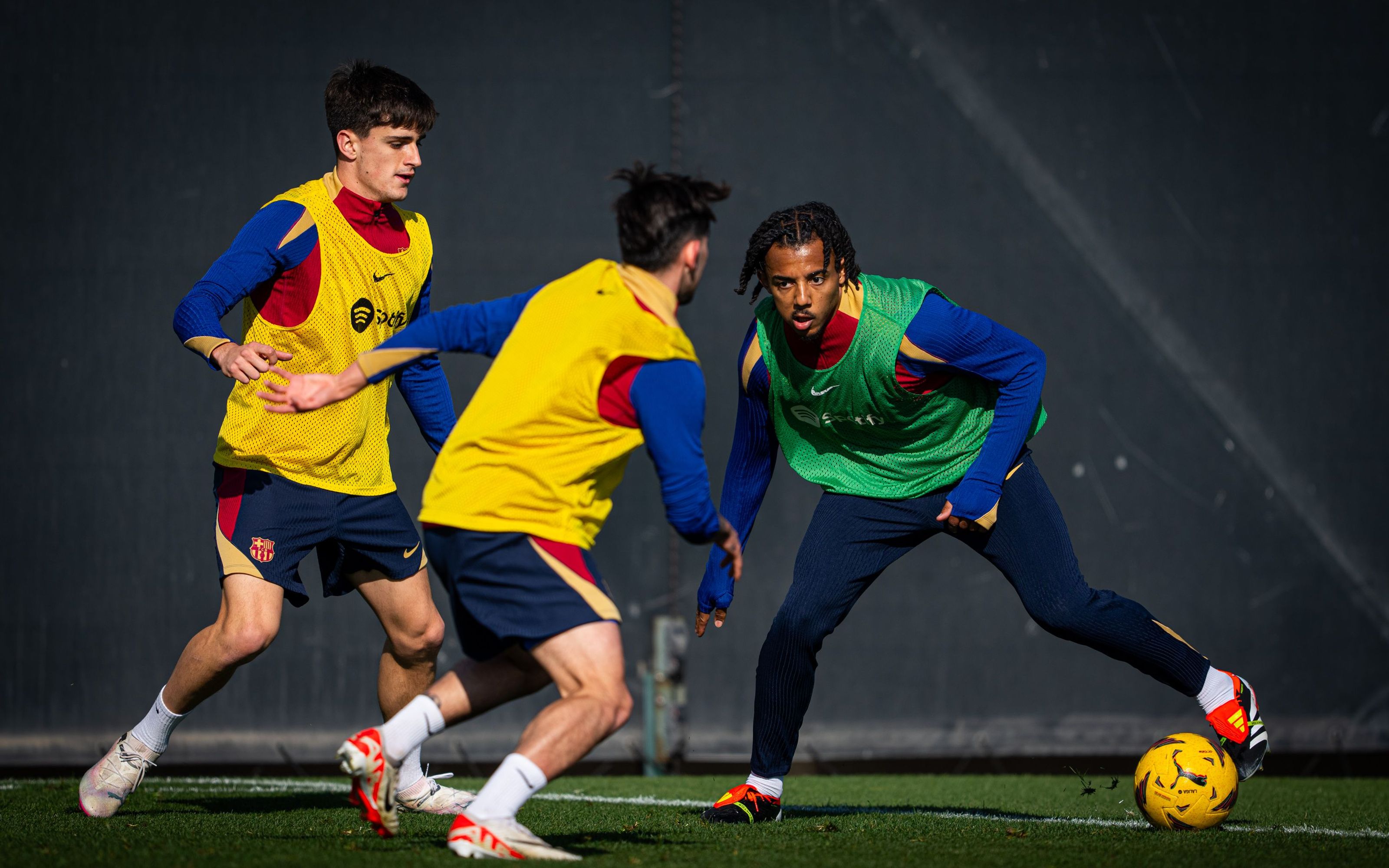 Entrenamiento después de ganar a Osasuna