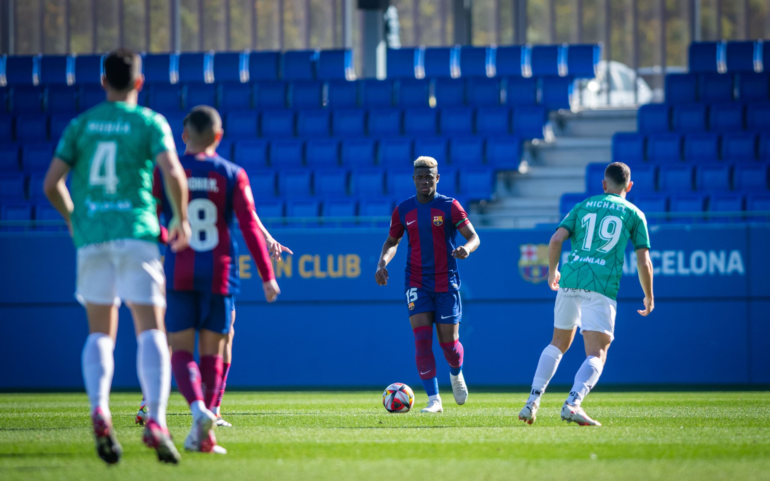 El empate entre Barça Atlètic y SD Logroñés, en imágenes