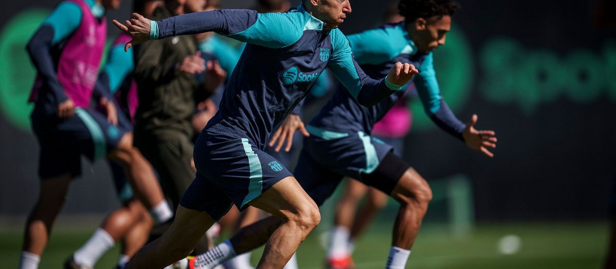 Final training session ahead of the Champions League