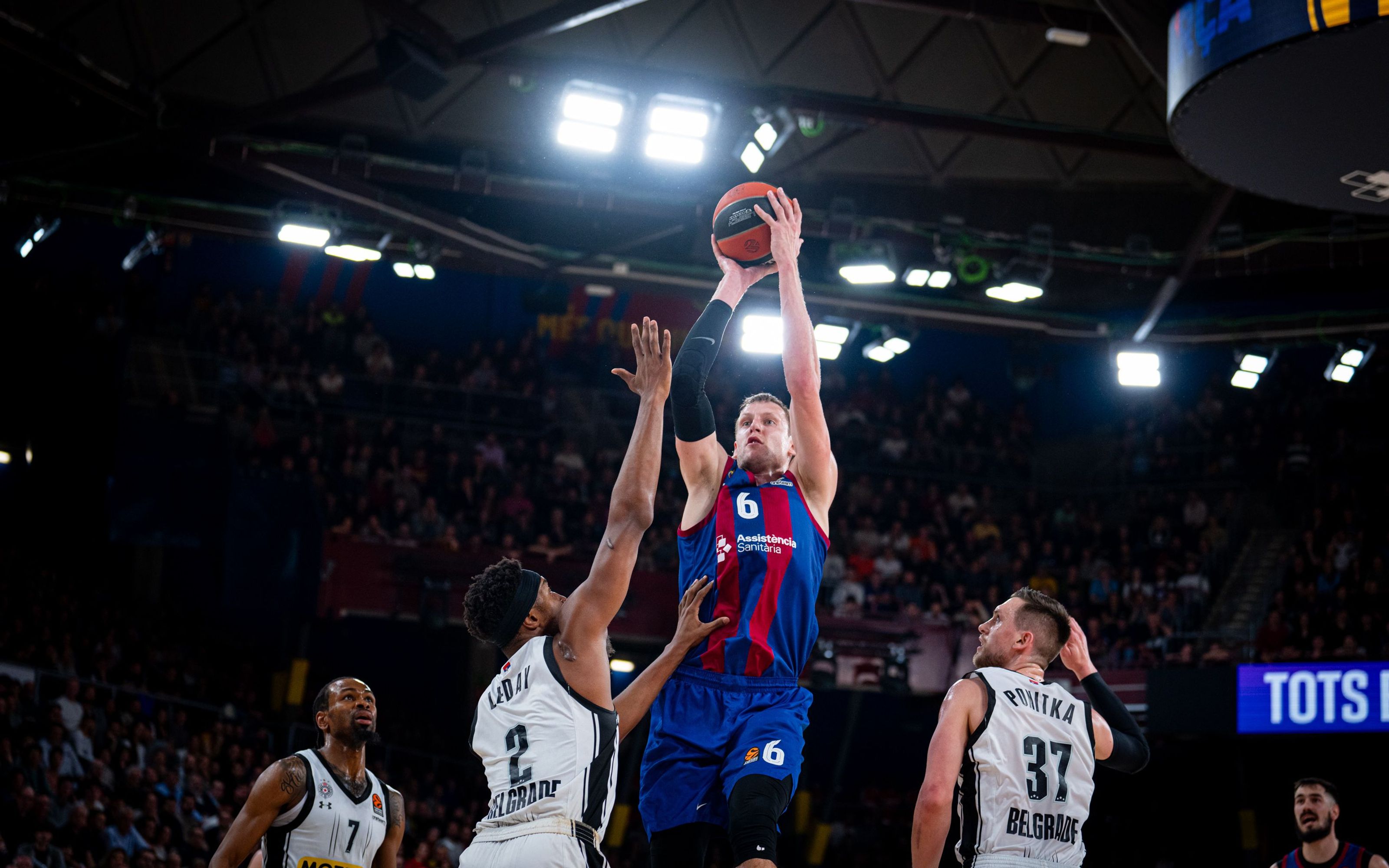 El Barça - Partizán, en imágenes