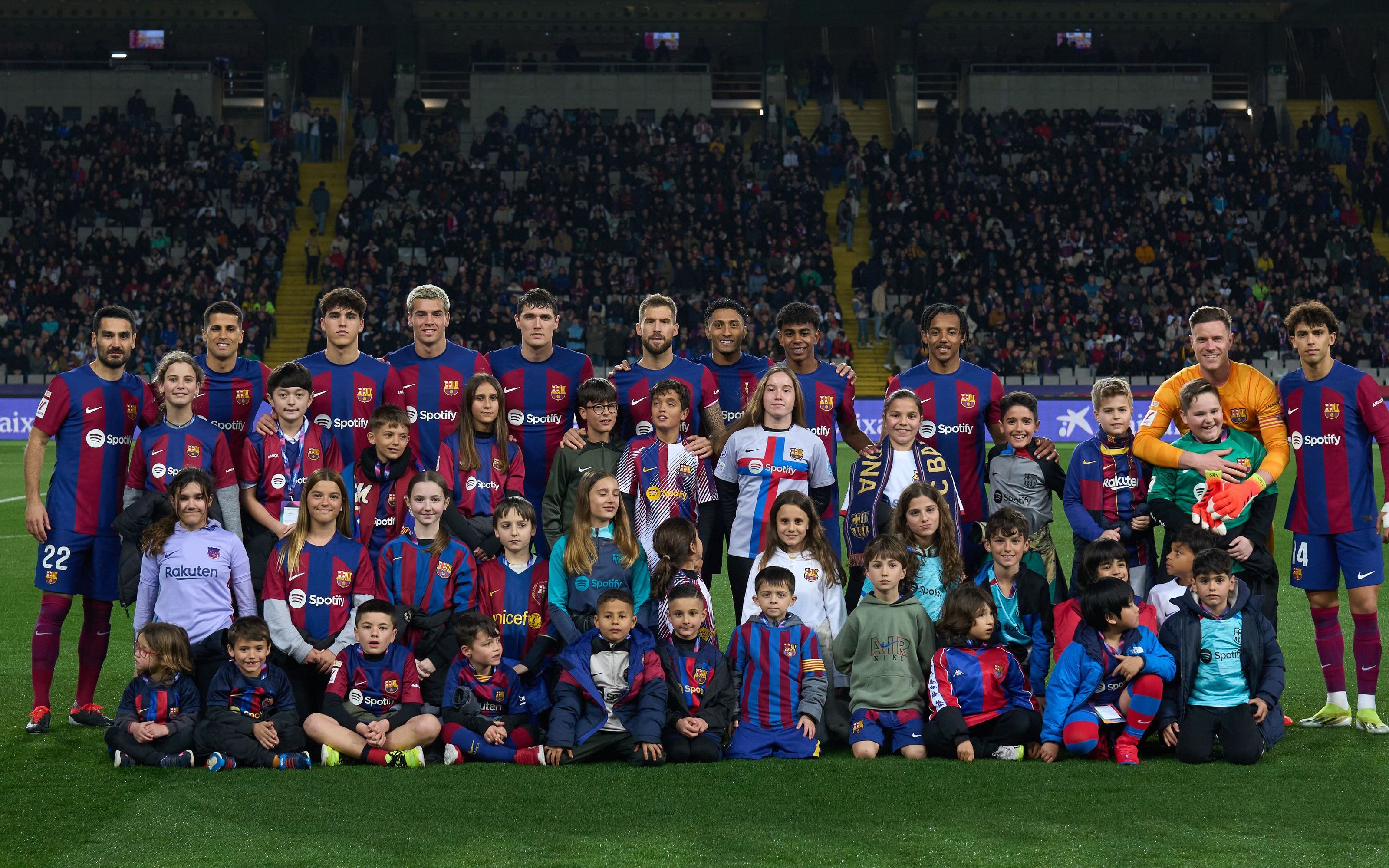 08/03/24 Fotografía niños y niñas Fútbol 1r equipo masculino FC BARCELONA - MALLORCA