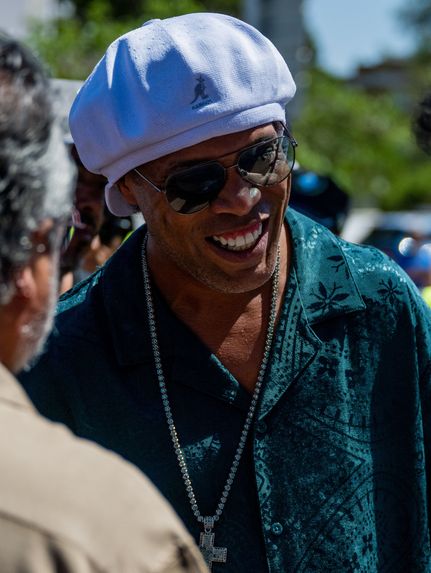 FC Barcelona and Ronaldinho open walk of fame in Castelldefels