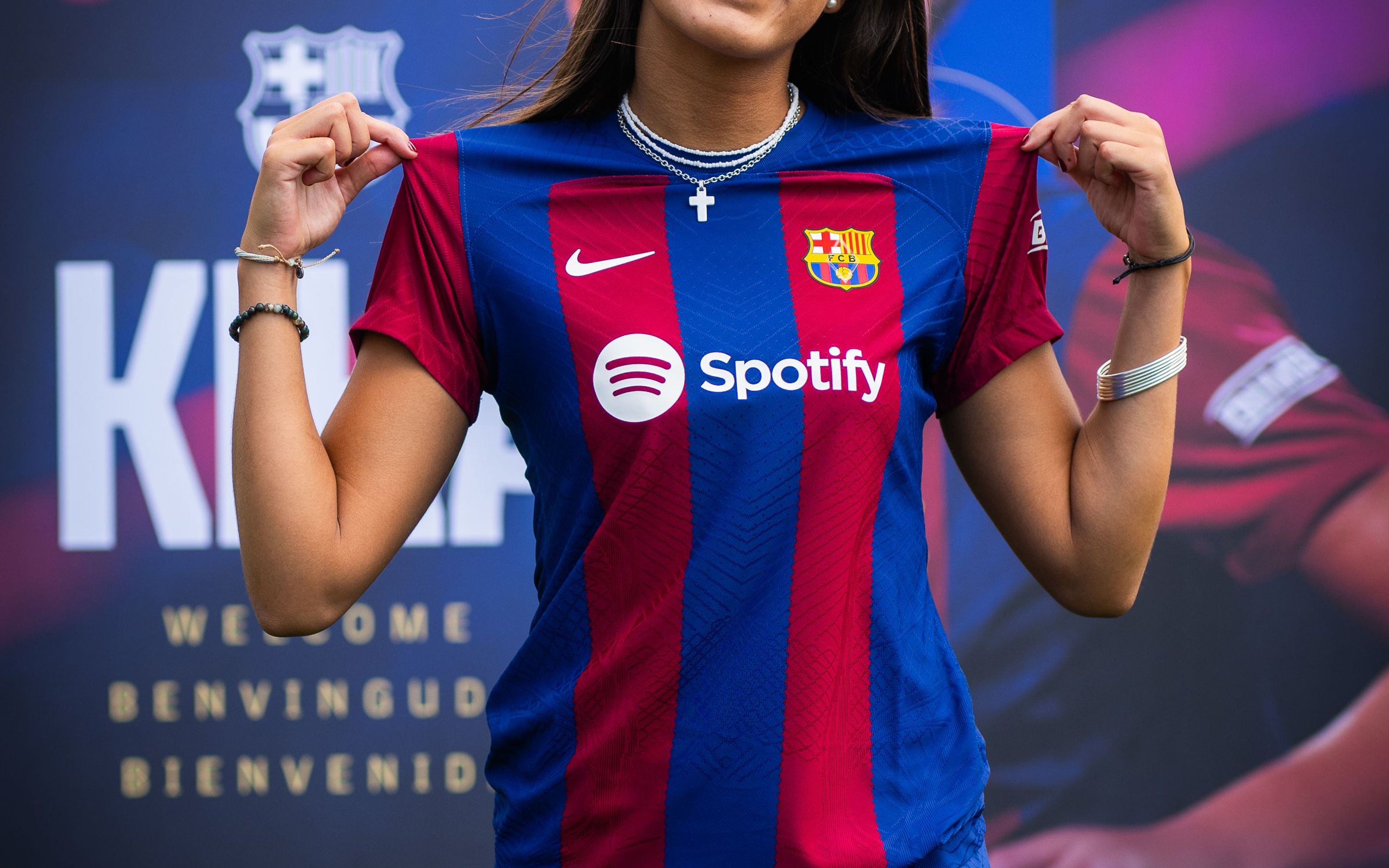 Kika Nazareth's first day in blaugrana