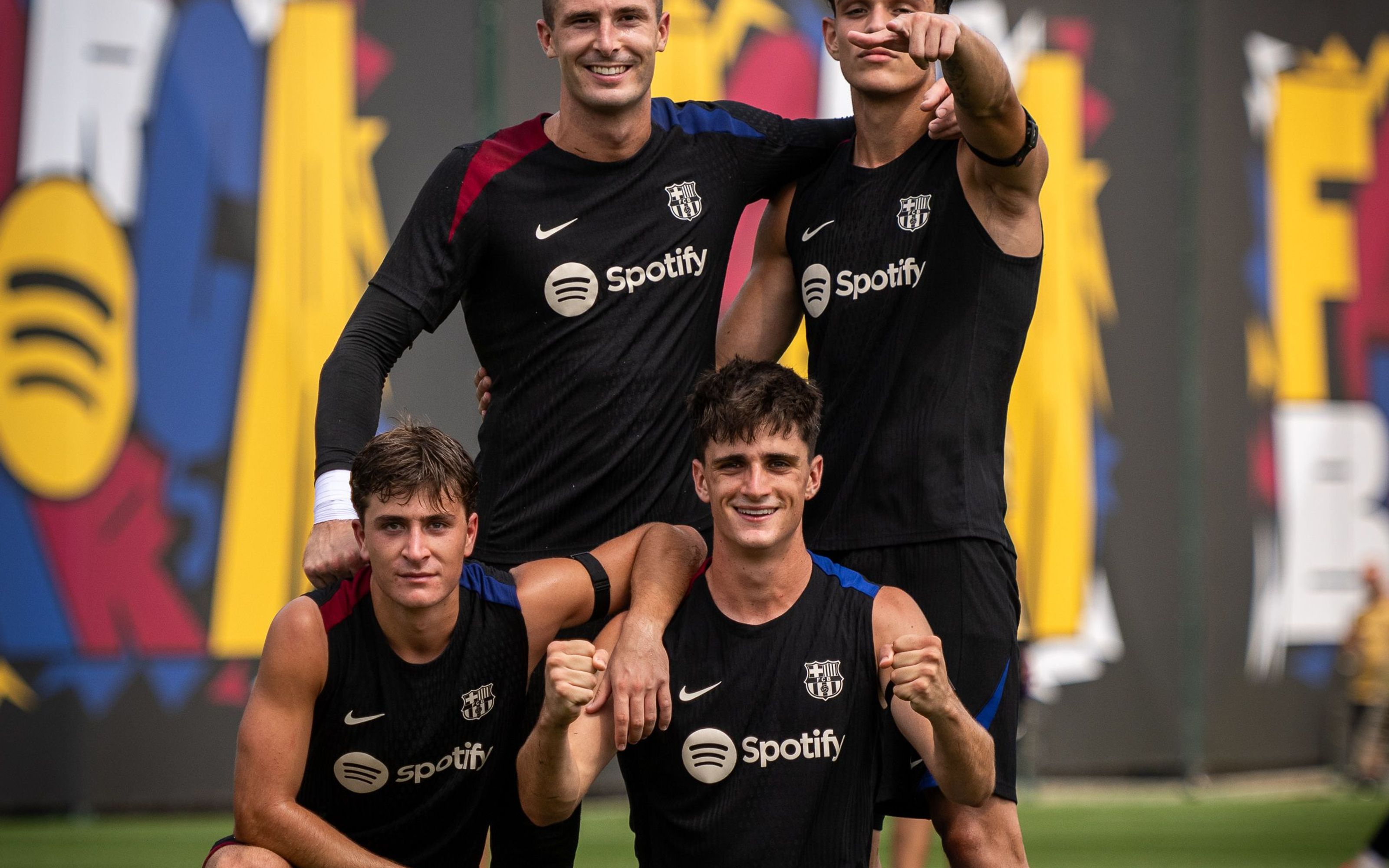 Recovery session after the win over Rayo