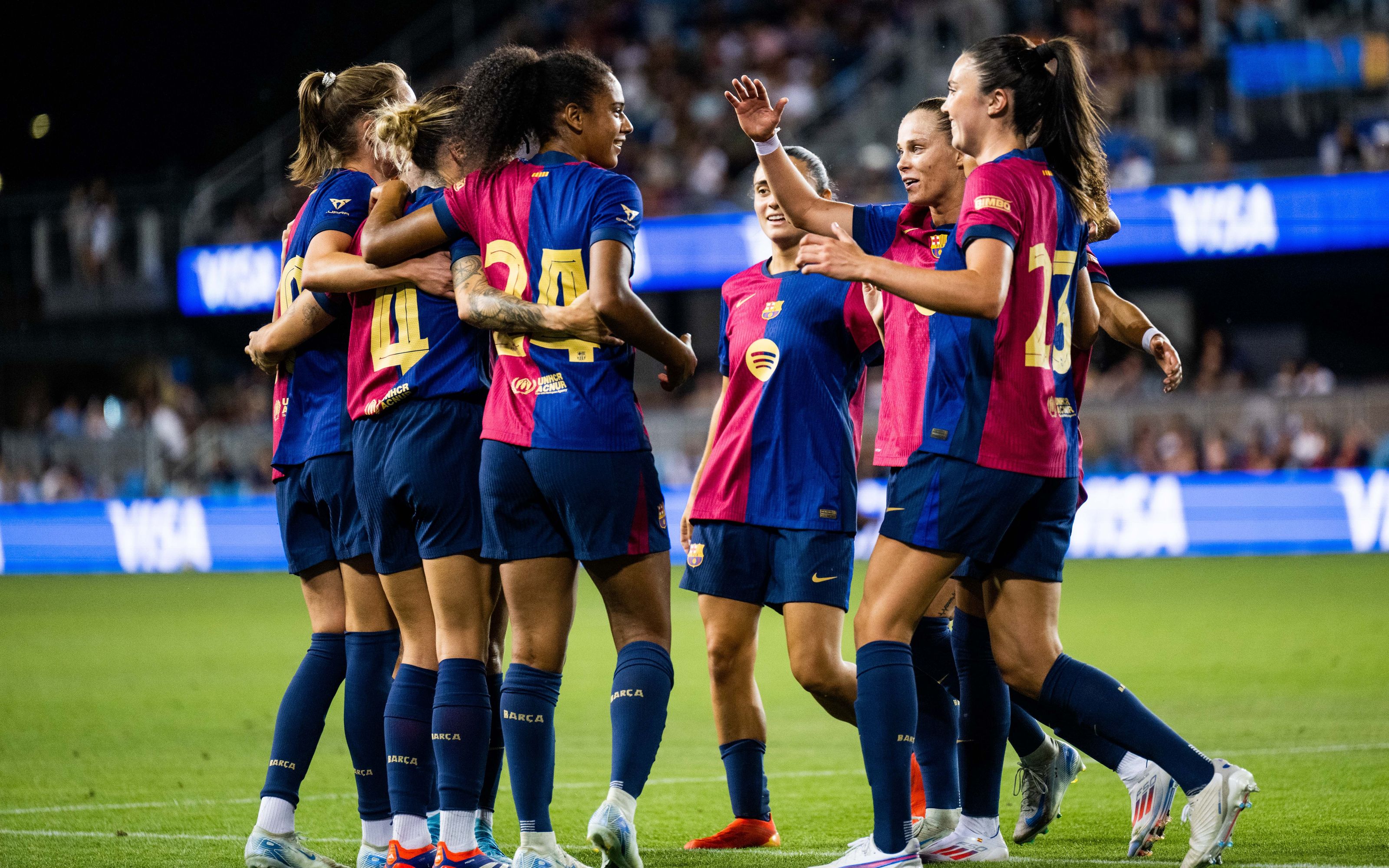 Bay FC 2-5 Barça in pictures