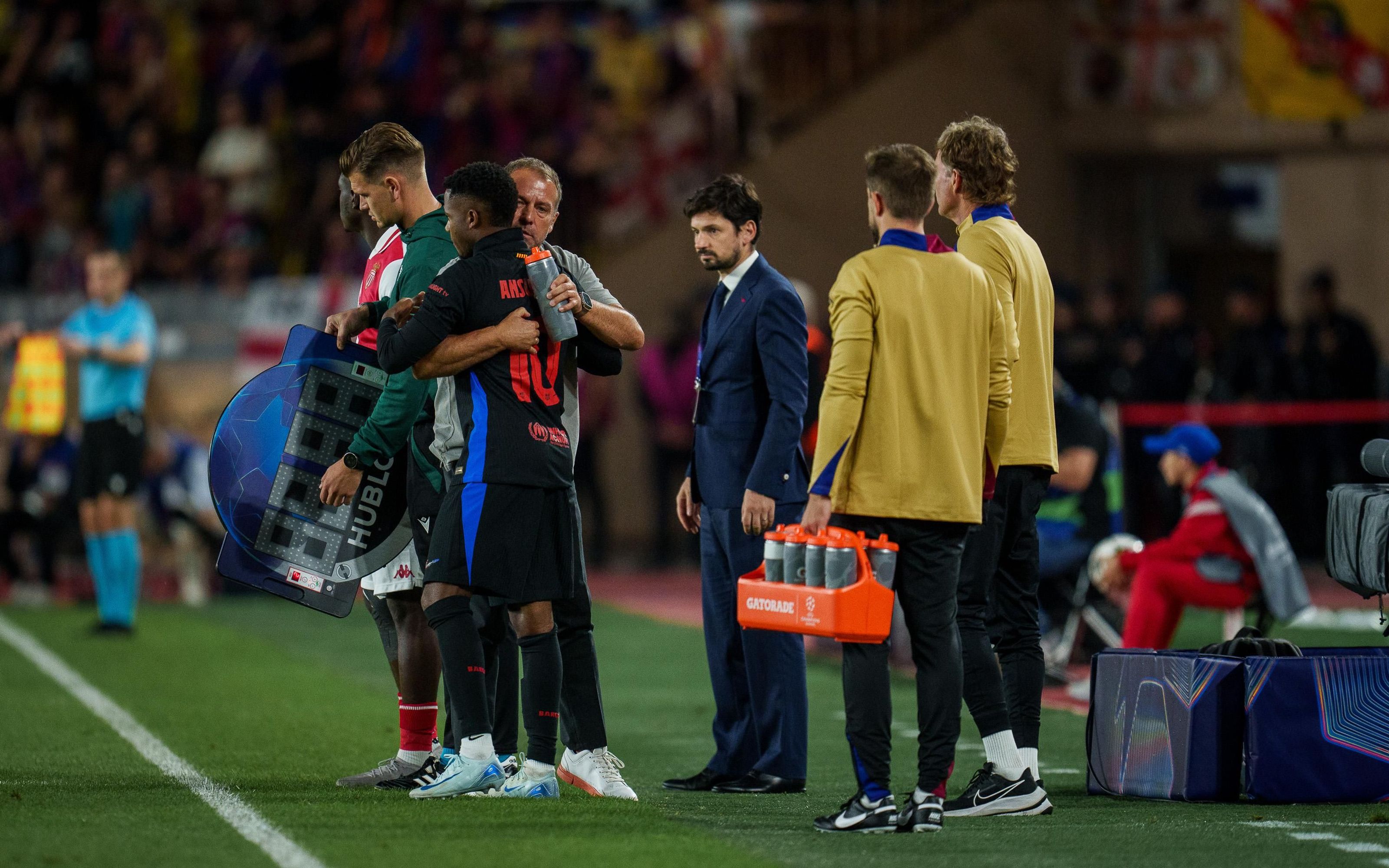 Las imágenes del Mónaco - Barça