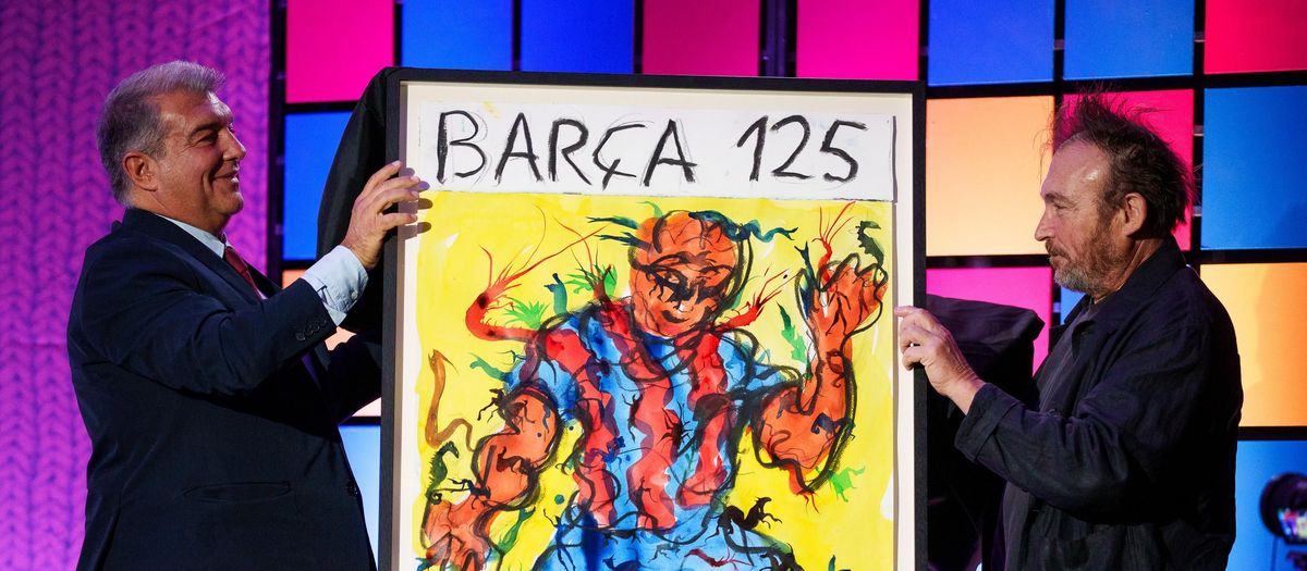 FC Barcelona present the 125th Anniversary poster, a Miquel Barceló ...