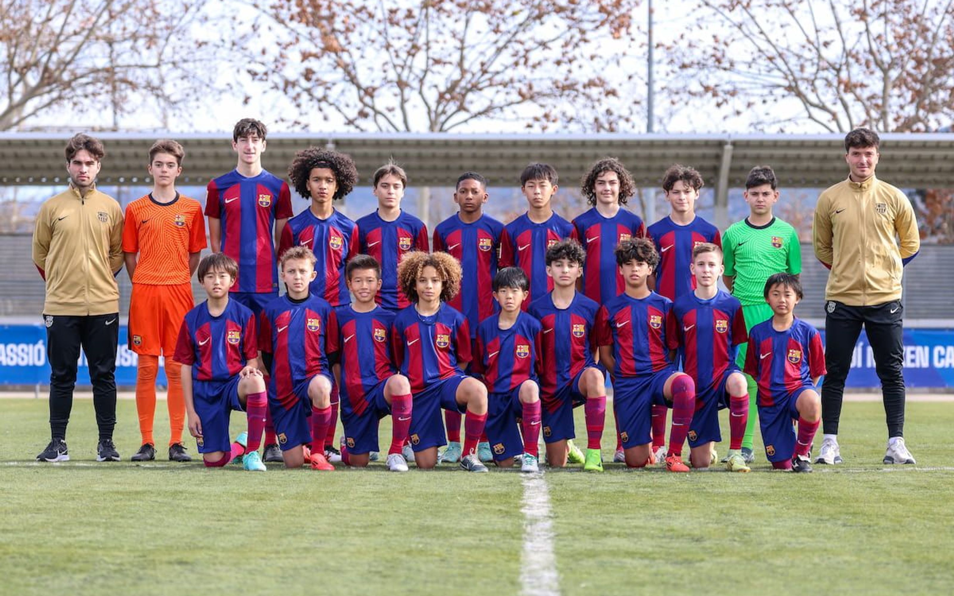 Barça Academy Pro Miami Players Train at Club Headquarters in Barcelona