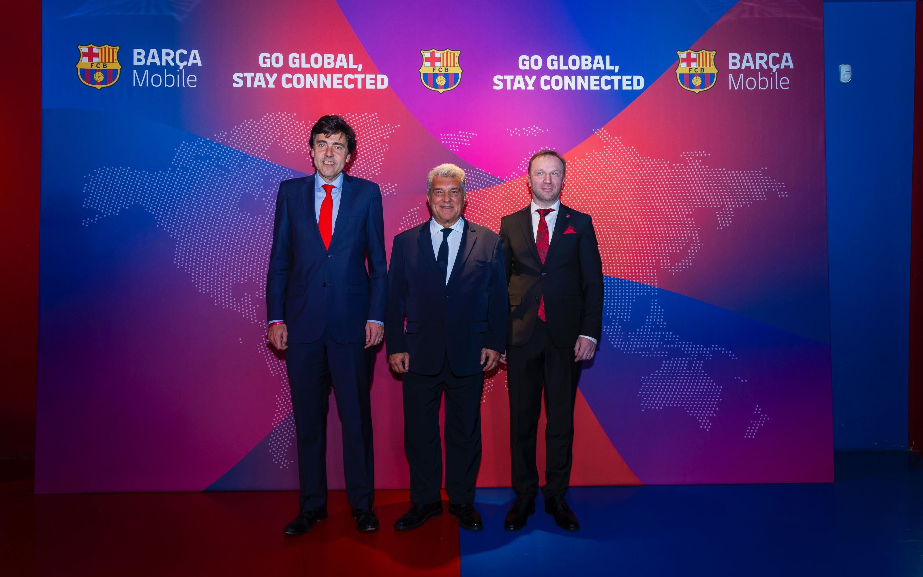 Photos from the presentation of Barça Mobile