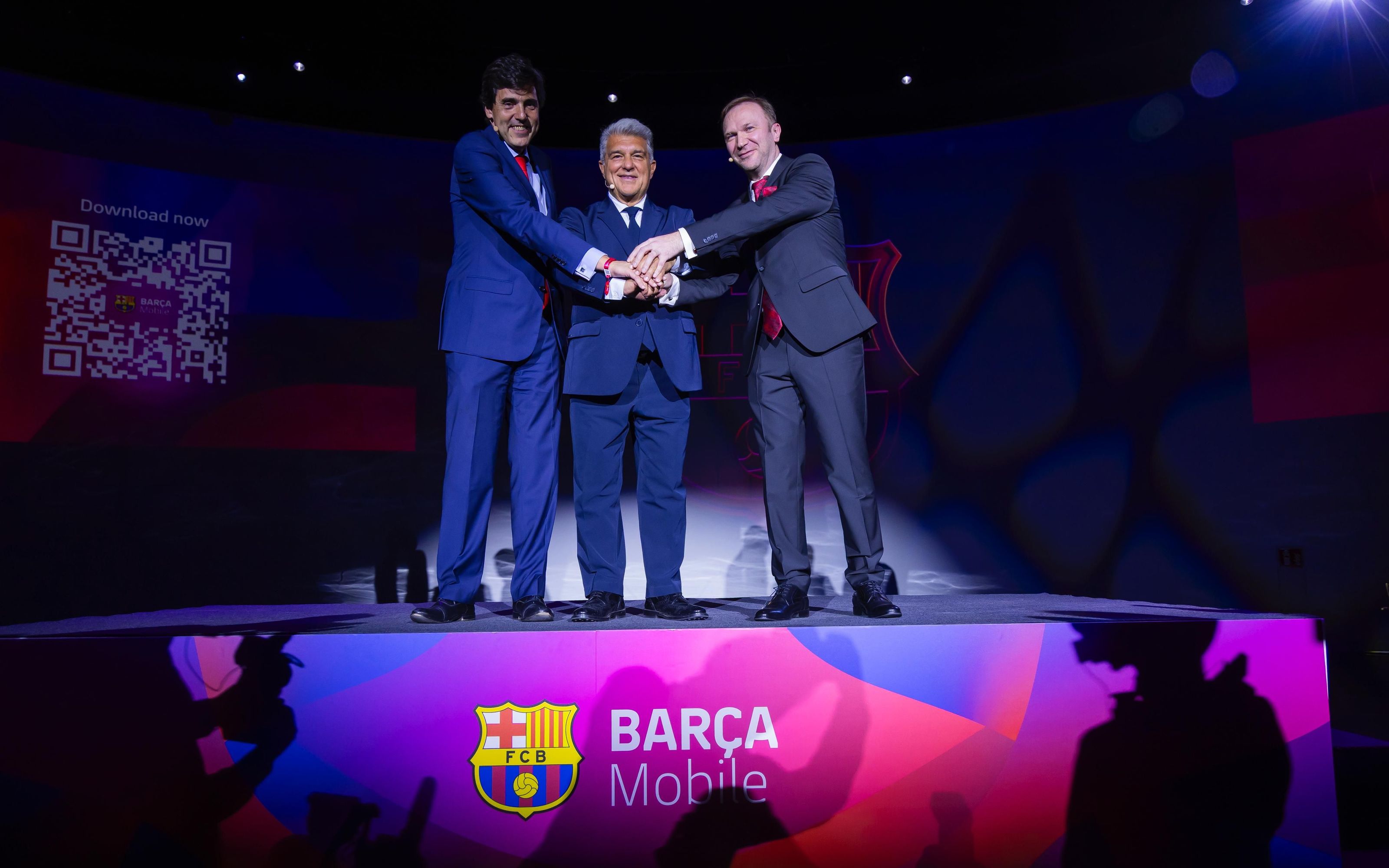 Photos from the presentation of Barça Mobile