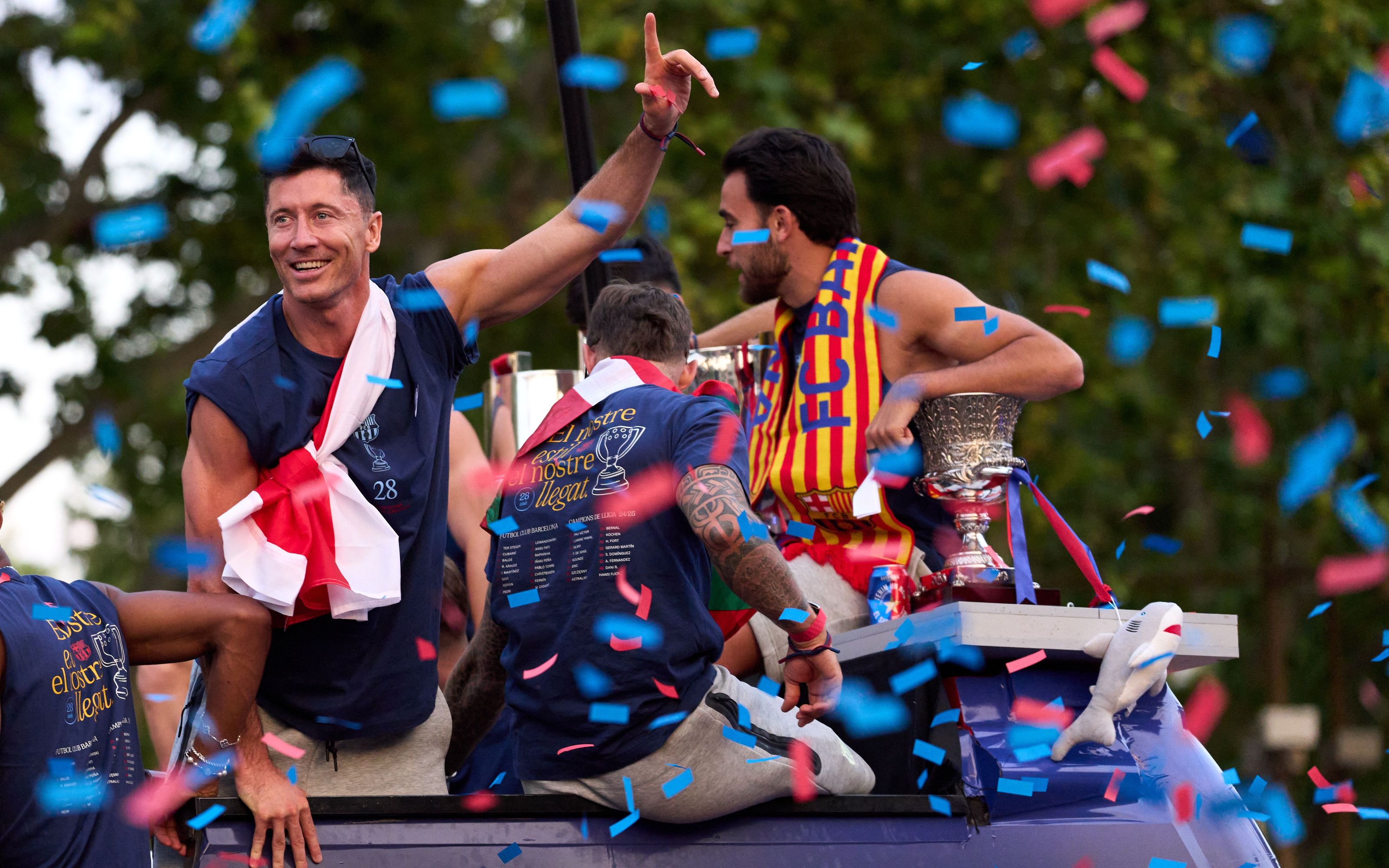 The victory parade in photos
