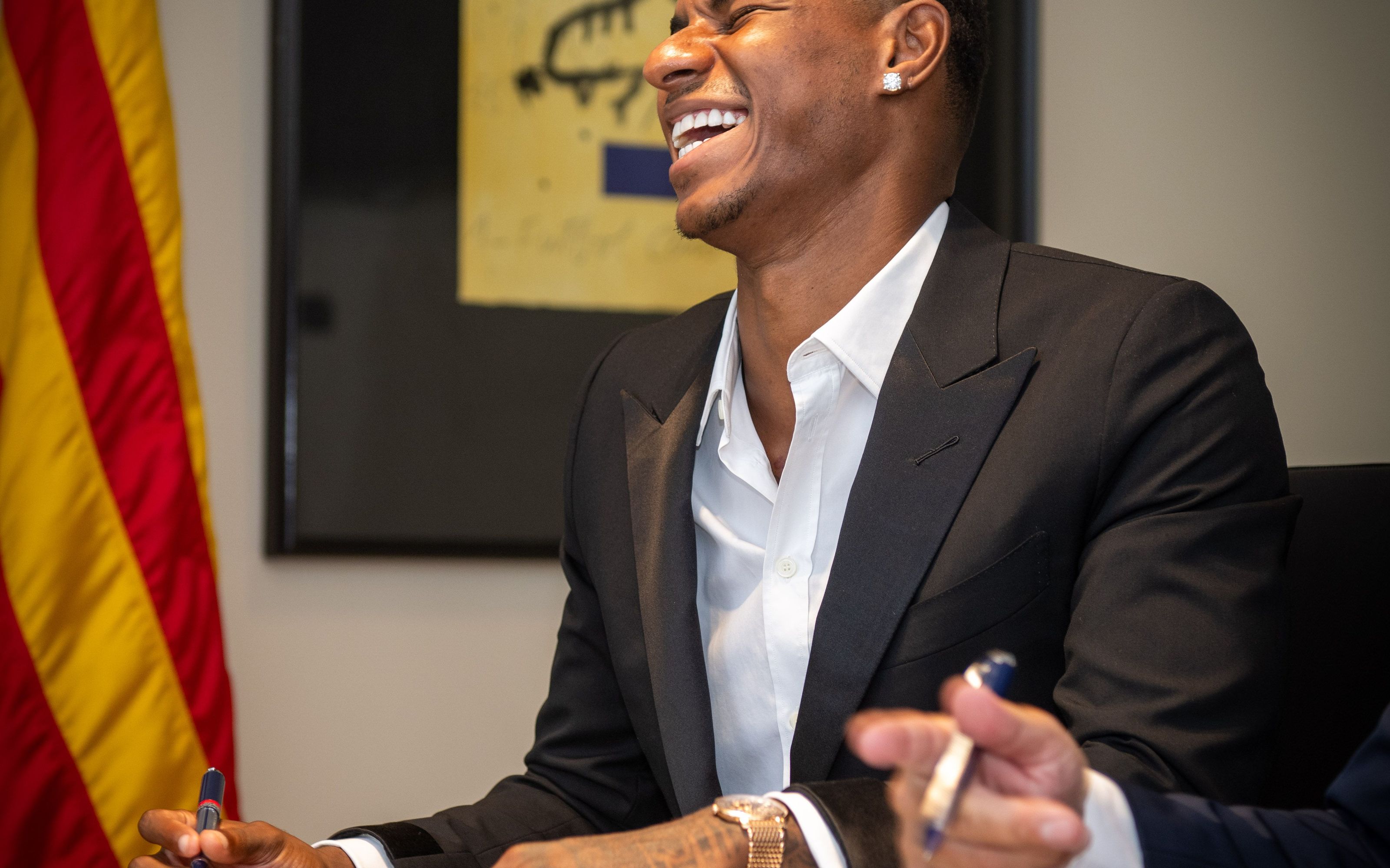 La signature de contrat de Marcus Rashford, en images
