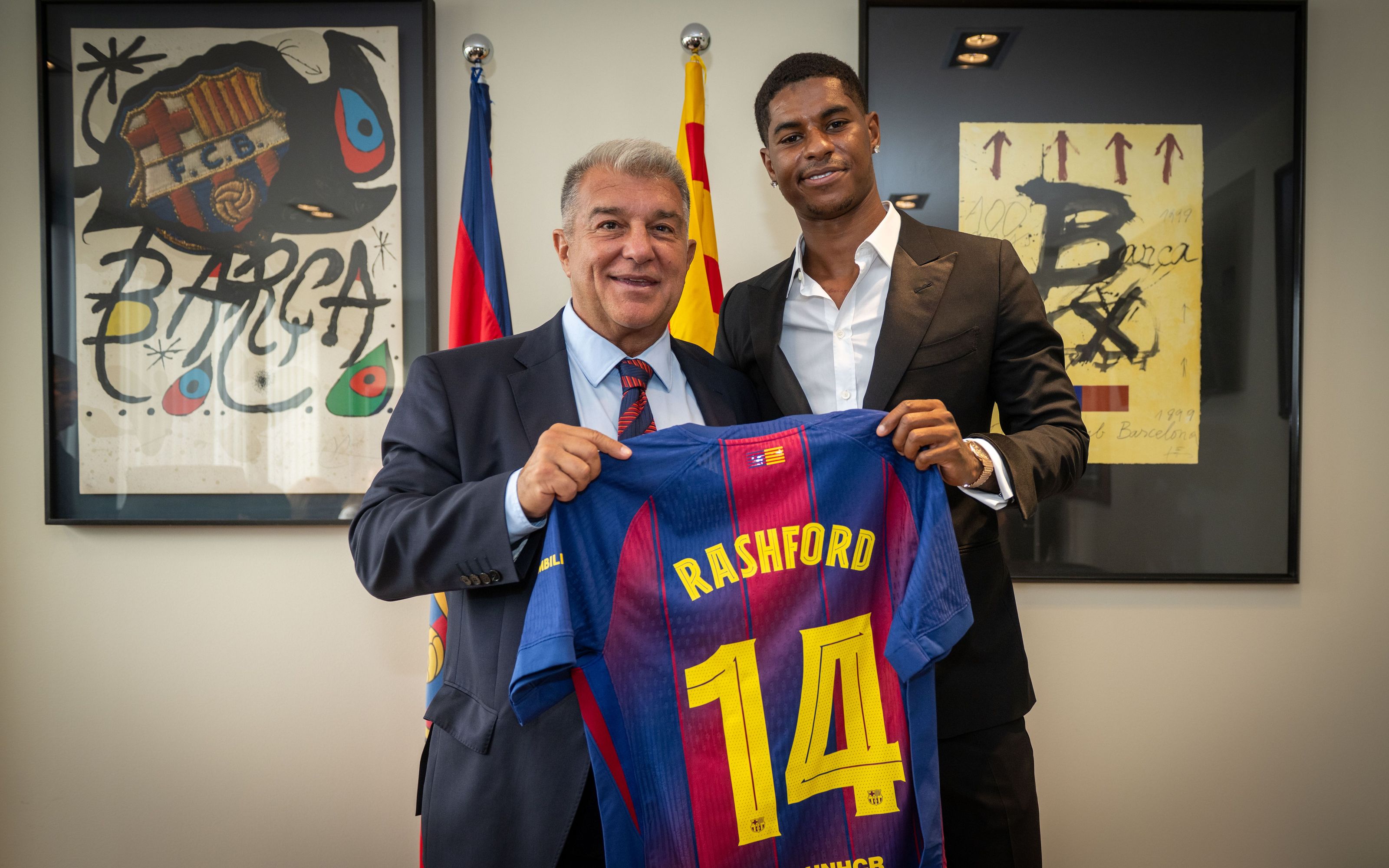 La signature de contrat de Marcus Rashford, en images