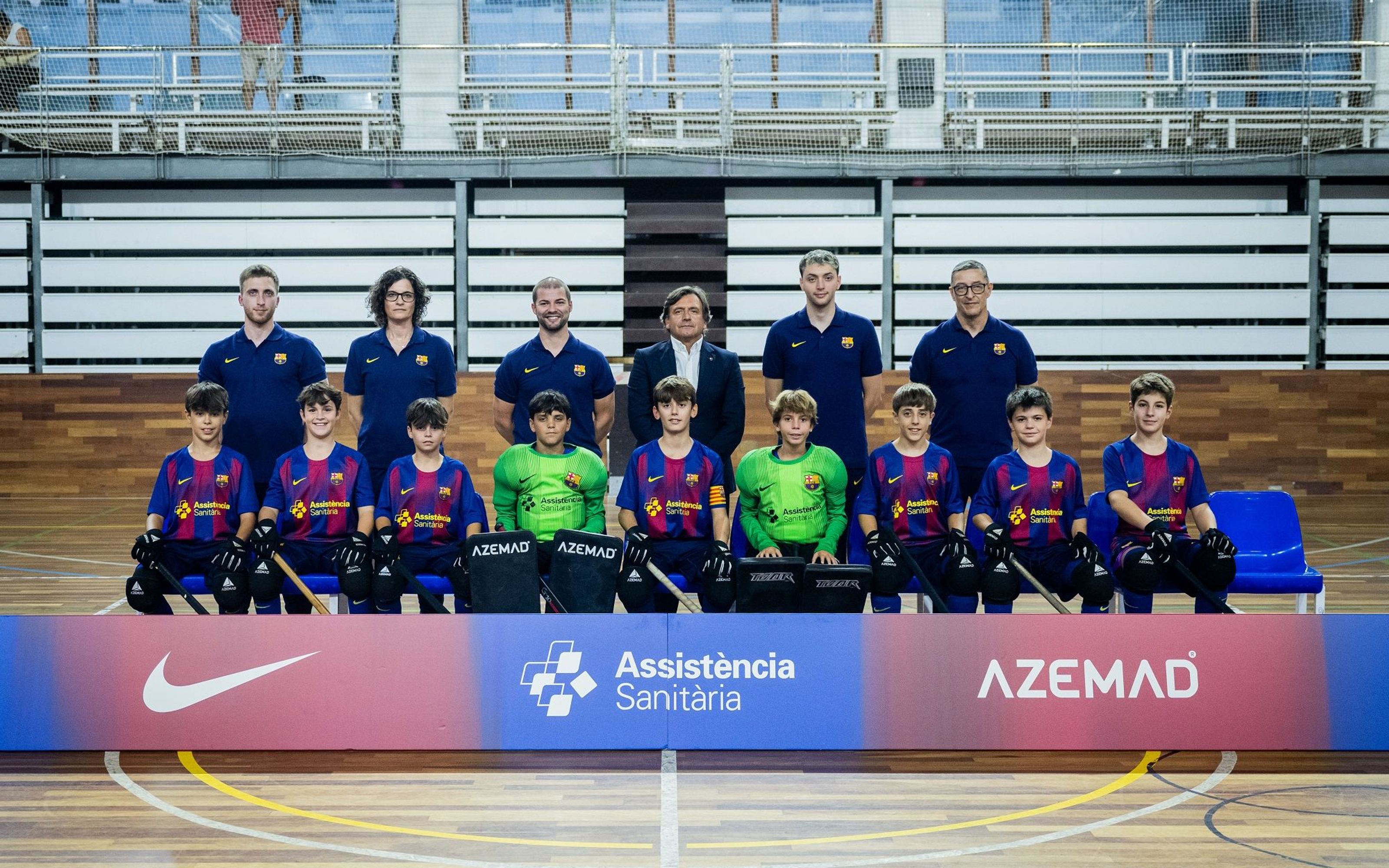 Fotografia oficial dels equips de l'hoquei formatiu