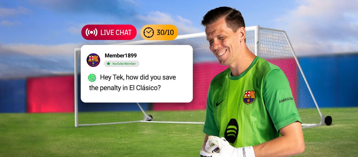Szczesny live on the FC Barcelona YouTube channel on Thursday