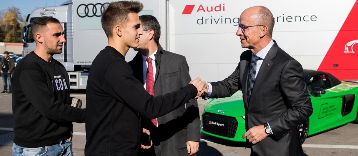 The delivery of the Audi cars to the first team